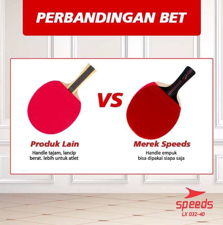 SPEEDS Bat / bad Tenis Meja / Pingpong Isi 1, Barang bagus, Karet, Tahan lama. 032-40 - Speeds ...