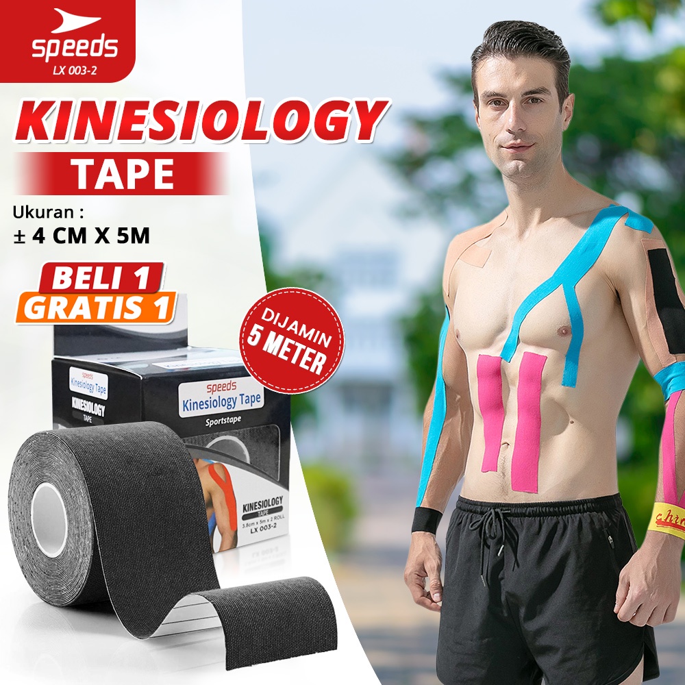 SPEEDS Kinesio Tape Plester Elastis Untuk Otot